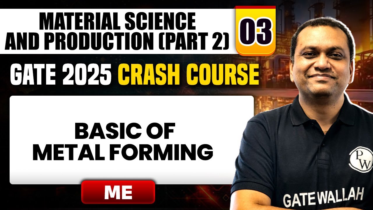 Material Science & Production (Part 2) 03 | Basic of Metal Forming | ME ...