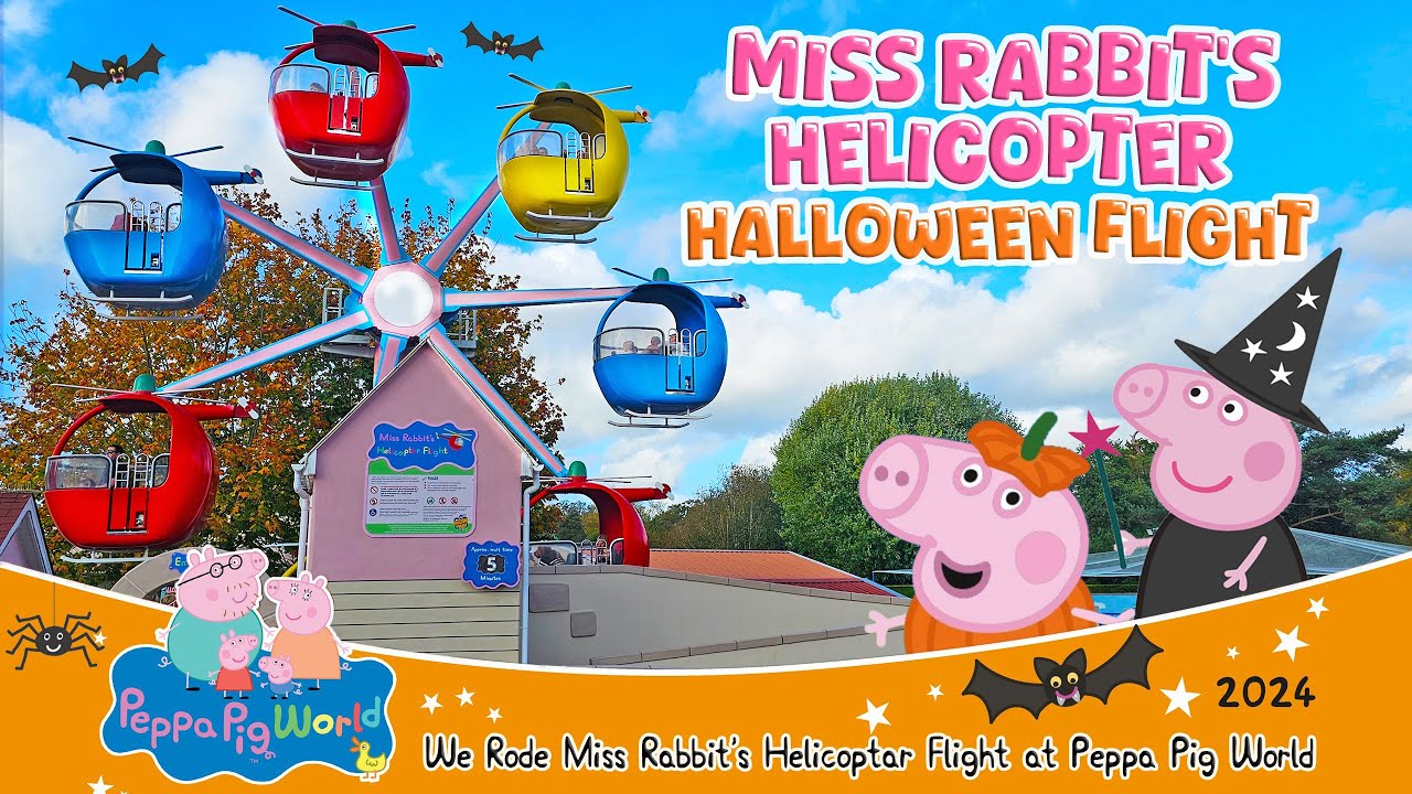 Miss Rabbit's Helicopter Flight | Halloween at PEPPA PIG WORLD (Nov ...