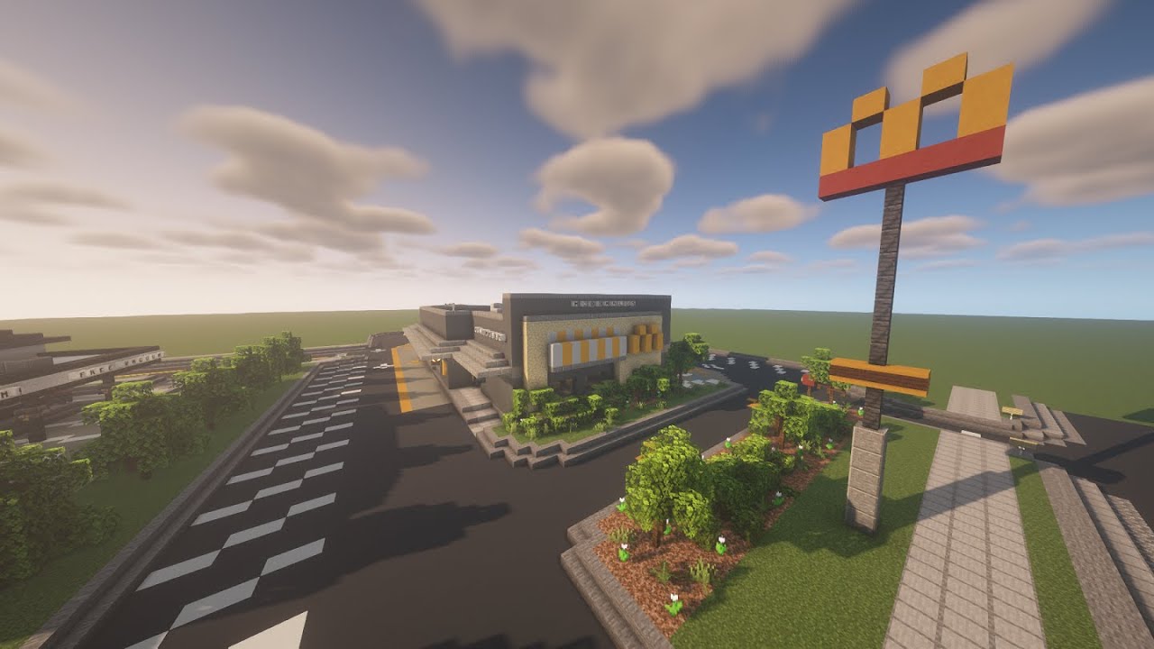 Minecraft Timelapse | McDonalds! - YouTube