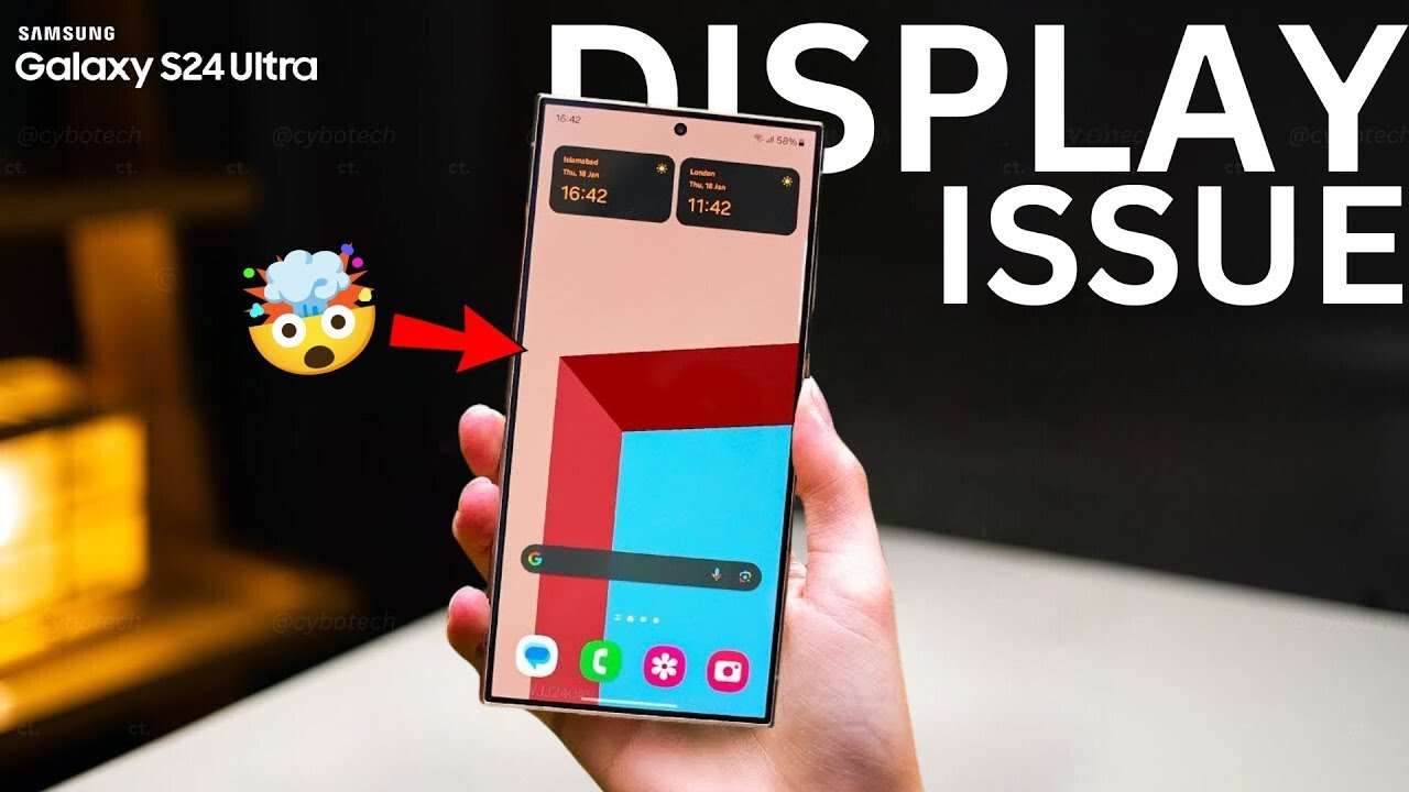 Samsung Galaxy S24 Ultra - Display Issues! - YouTube