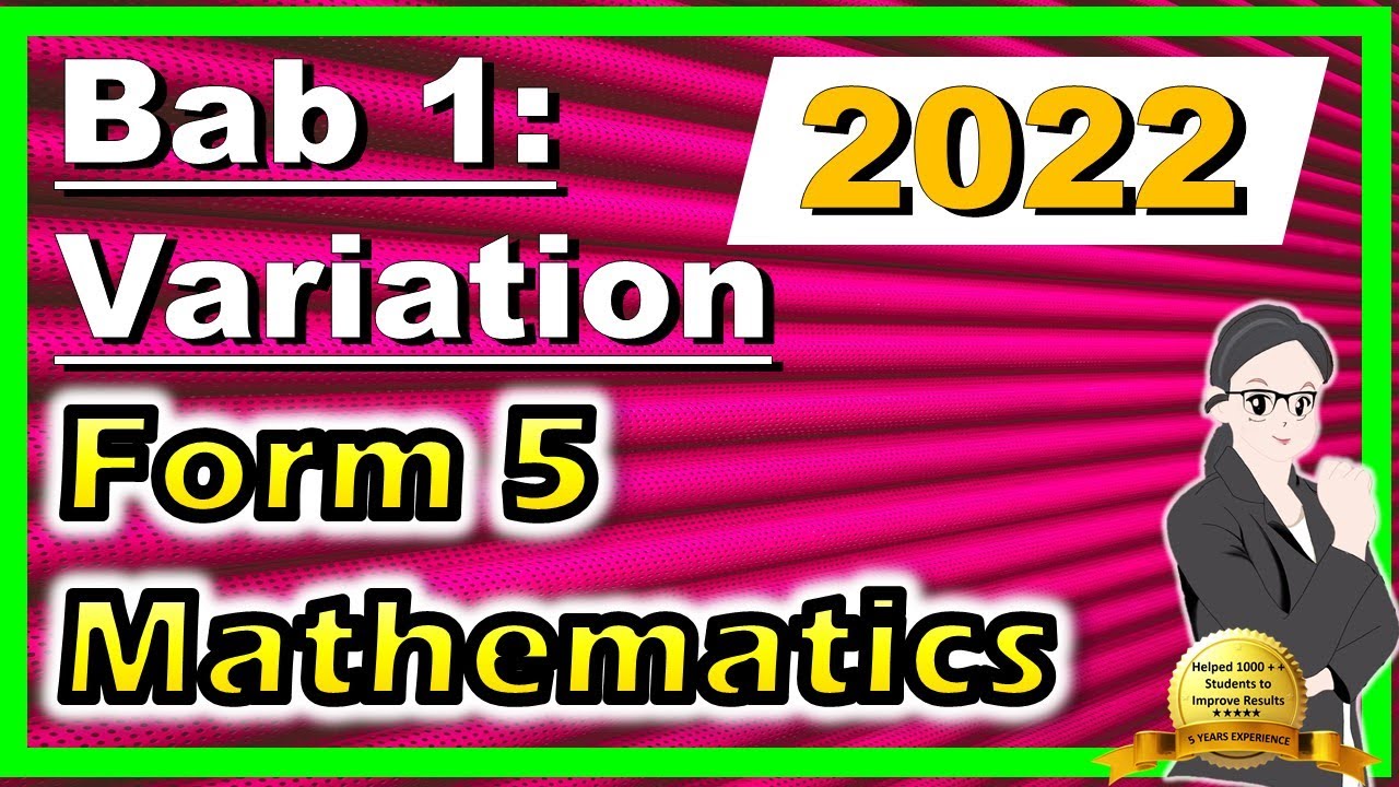 Variation Ubahan |Free Trial Form 5 Mathematics SPM| - YouTube