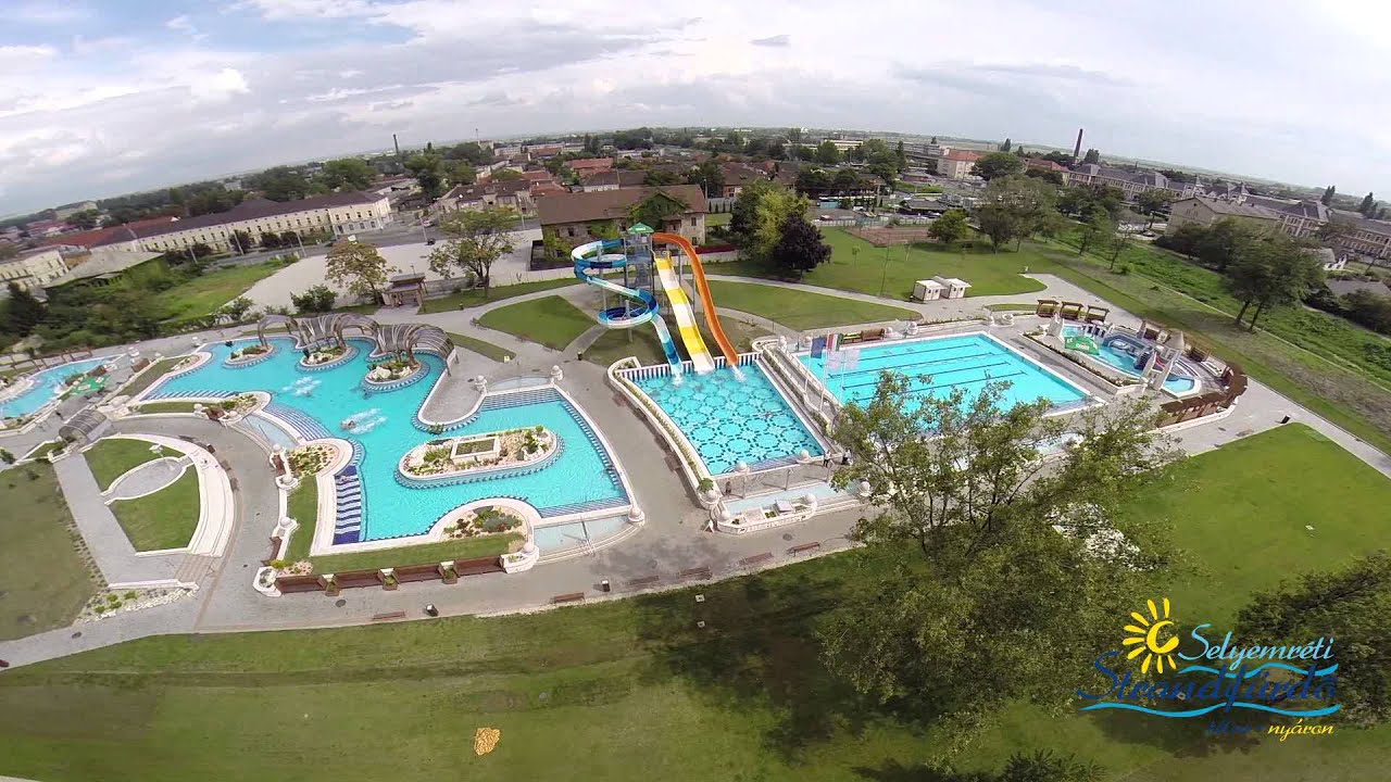 Selyemréti Strandfürdő - Drone felvétel - YouTube