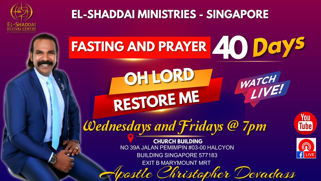 EL-SHADDAI MINISTRIES 40 DAYS FASTING AND PRAYER | 21/2/24 @ 7 PM ...