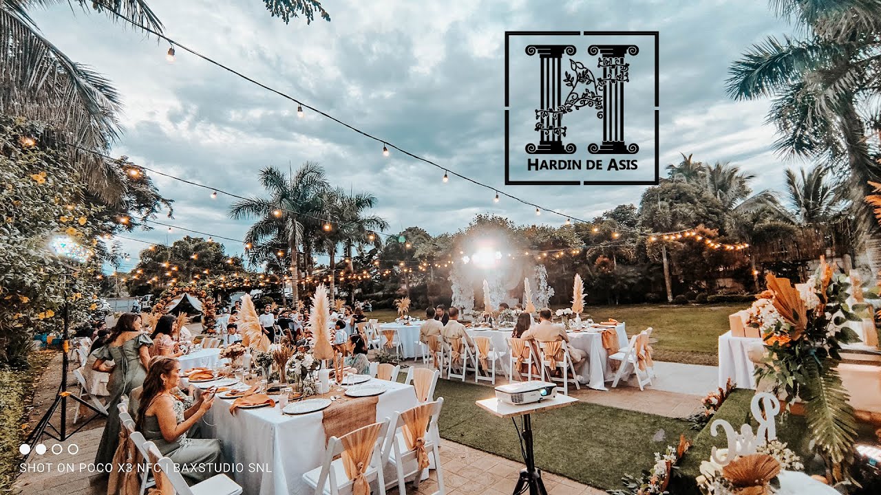 Hardin de Asis Wedding Ceremony & Reception Setup - YouTube