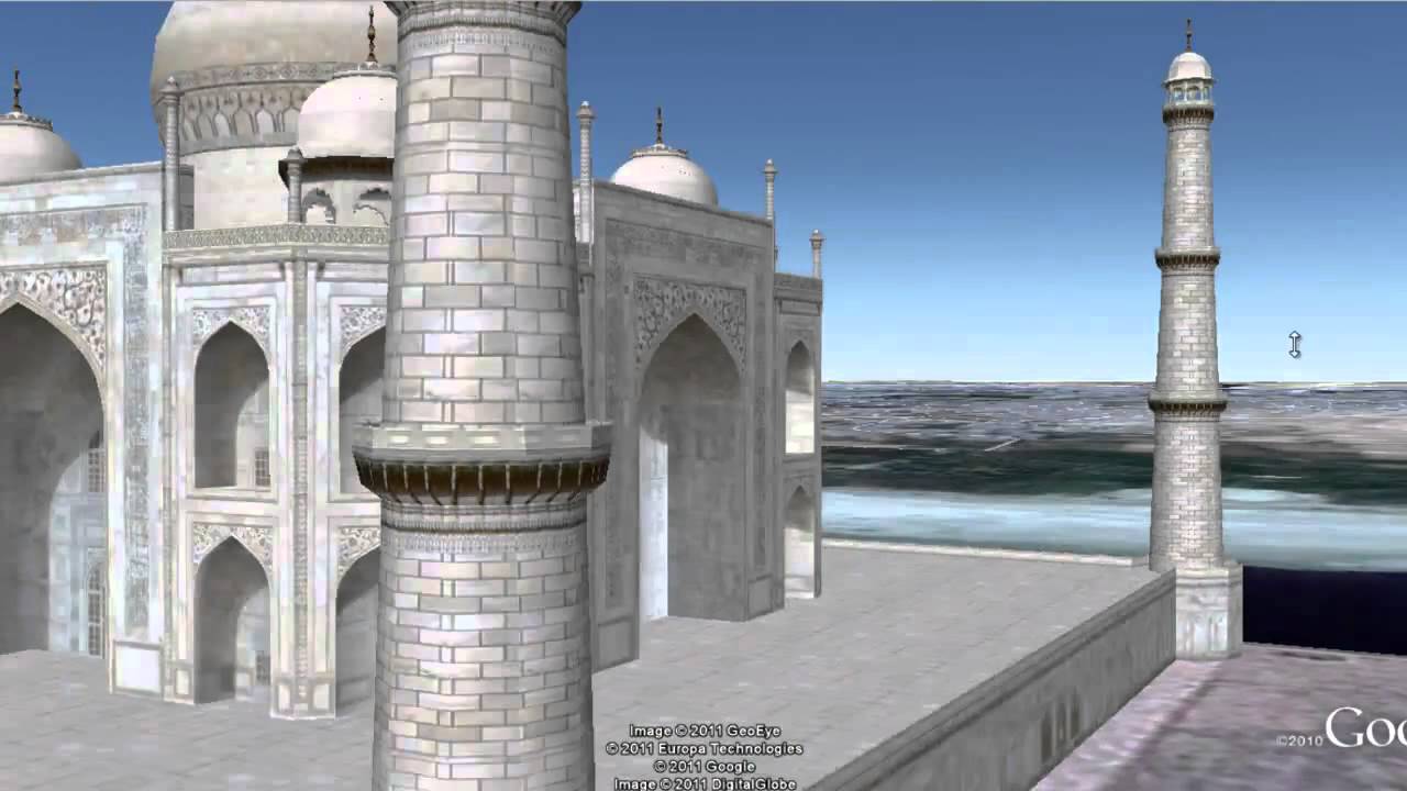 Taj Mahal 3D Virtual Tour using Google Maps - YouTube