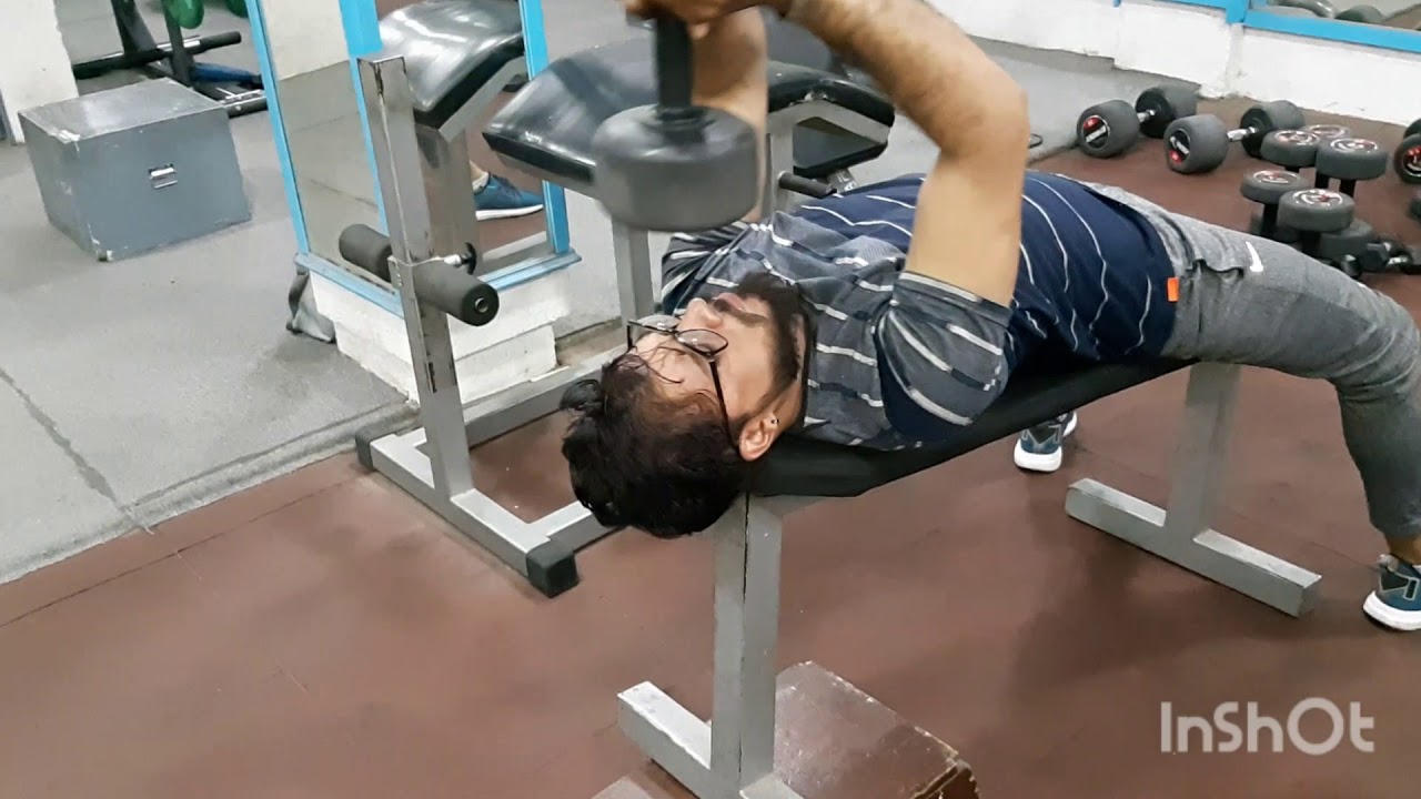 Dumbbell pull-over, chest excercise, best excercise for chest.. - YouTube