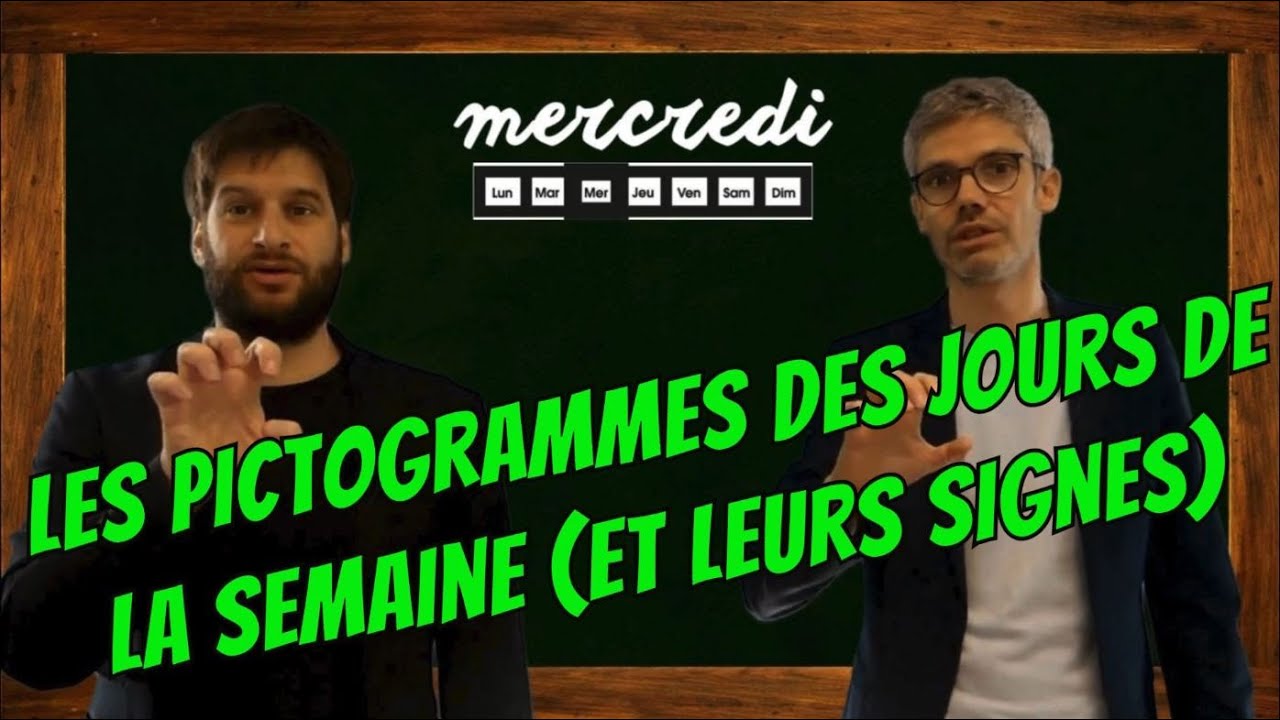 Les pictogrammes Makaton des jours de la semaine (et leurs signes ...