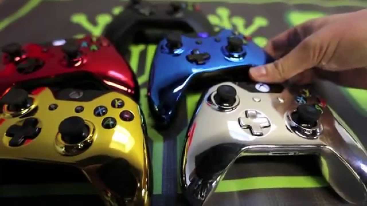 Chrome Xbox One Modded Controllers Gold, Blue, Red, Silver by ...