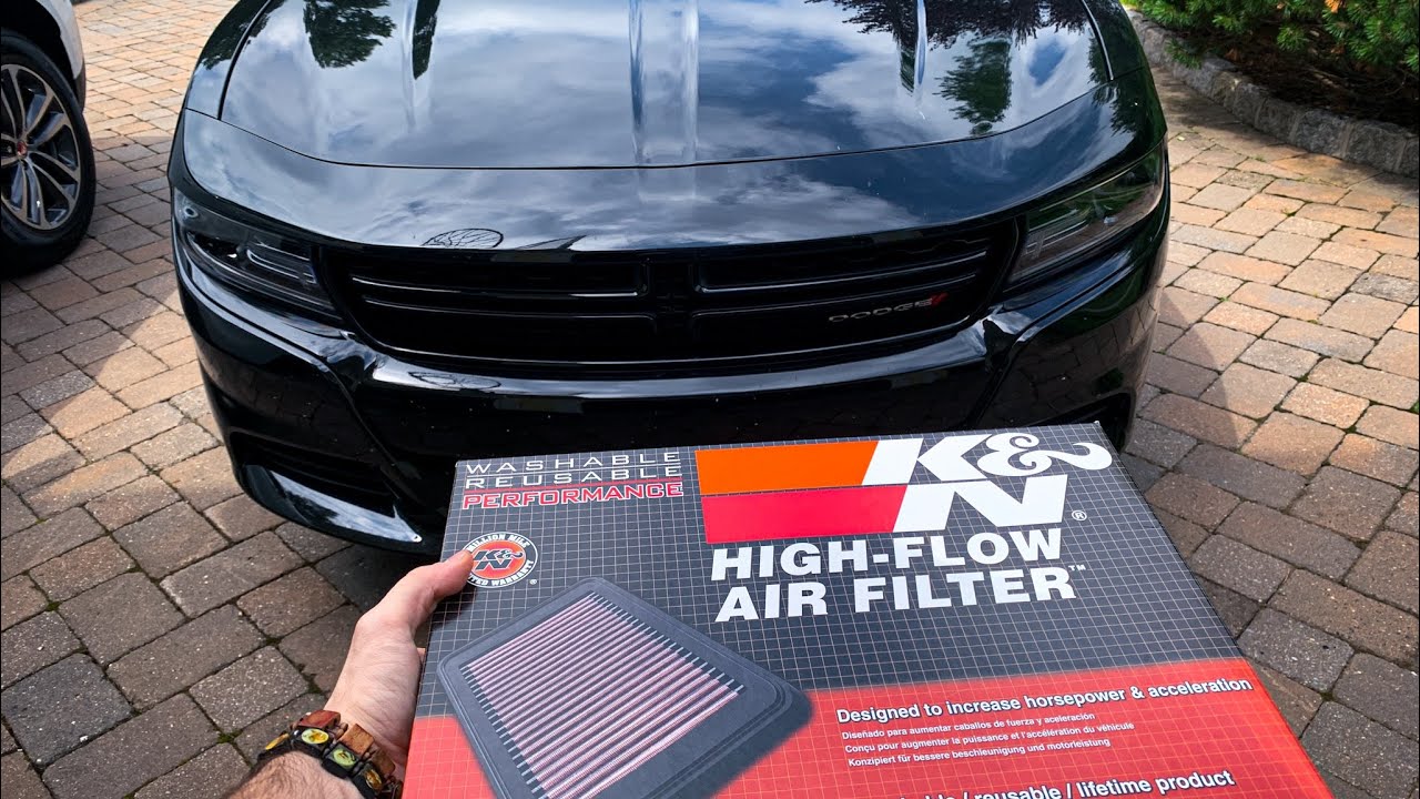 K&N AIR FILTER INSTALL TUTORIAL (2020 DODGE CHARGER) - YouTube