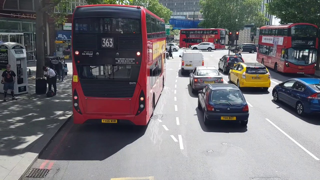 London Bus Journey :Bus 344 Route Visual From Vauxhall To London Bridge ...