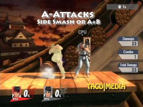 Ryu's Complete Moveset in Super Smash Bros. for Wii U & 3DS - YouTube