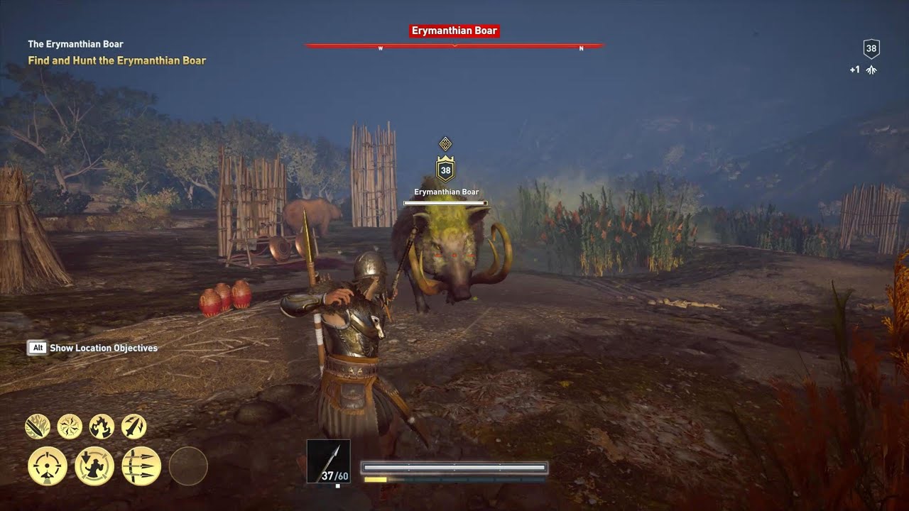 Easy trick to kill The Erymanthian Boar - ASSASSIN'S CREED ODYSSEY ...