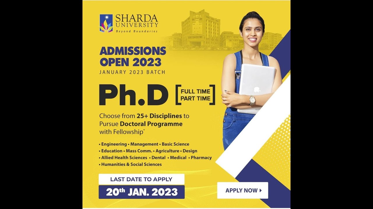Direct PhD Admission 2023-24 II Full time and part time Mode - YouTube