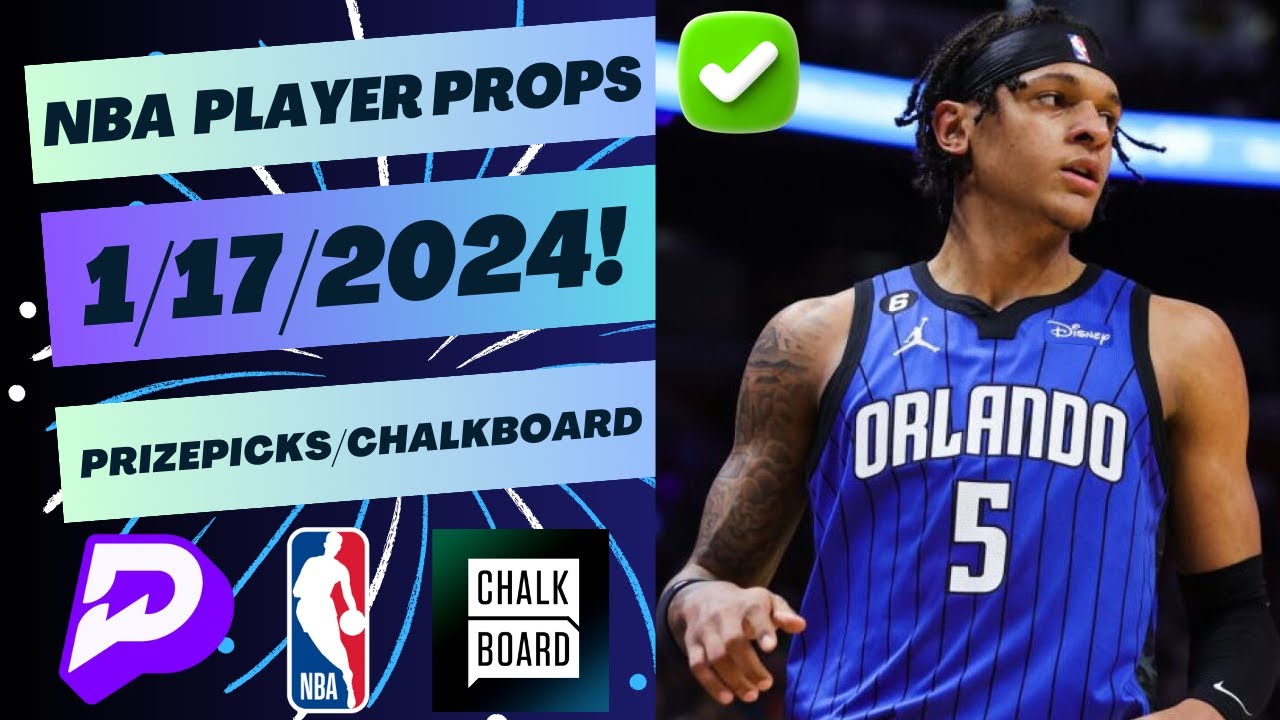 (78-23 RUN) Best NBA PrizePicks & Chalkboard Player Props Today | 1/17 ...