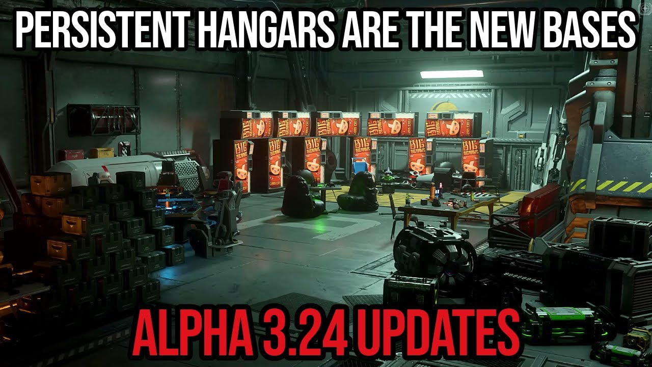Star Citizen Alpha 3.24 Update - Persistent Hangars Are The New Bases - YouTube