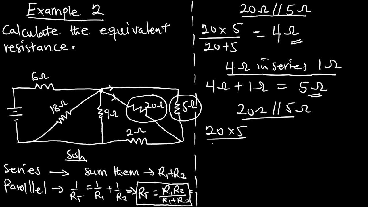 Ep 14 Example 2 on Series-Parallel Circuit Analysis (Equivalent resistance) - YouTube
