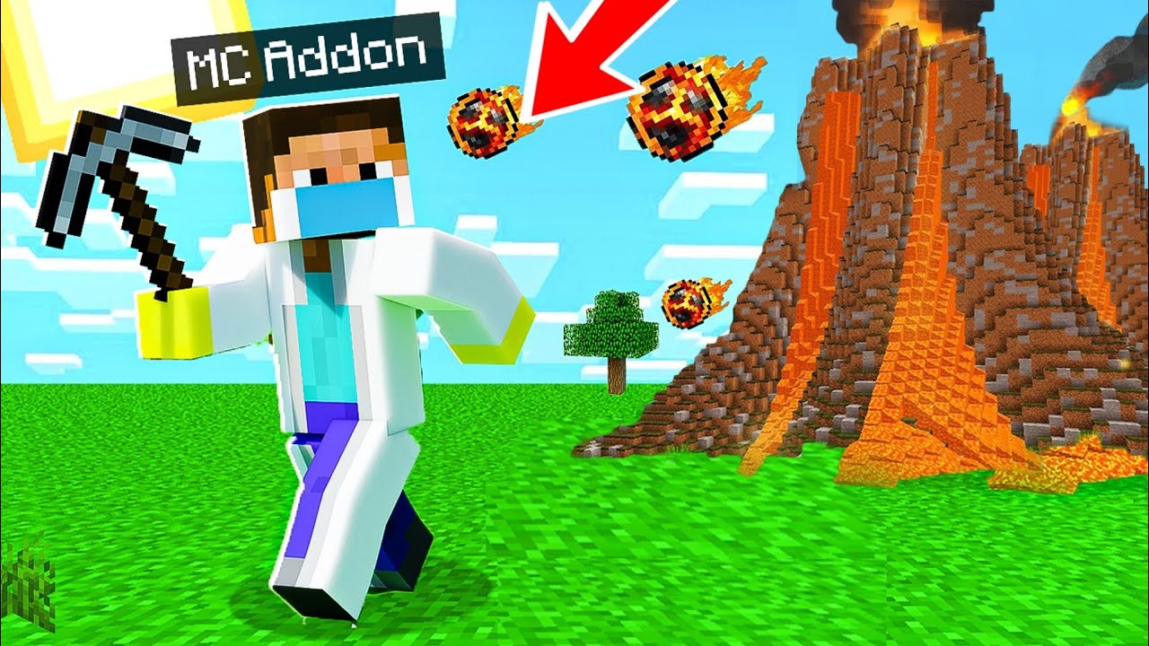 Natural Disasters Vs Speedrunner In Minecraft | Mcaddon - YouTube