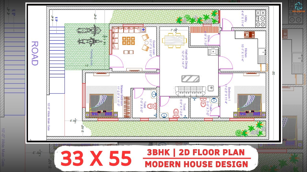 Explore the Ideal 33 X 55 House Plan for Your Dream Home! - YouTube