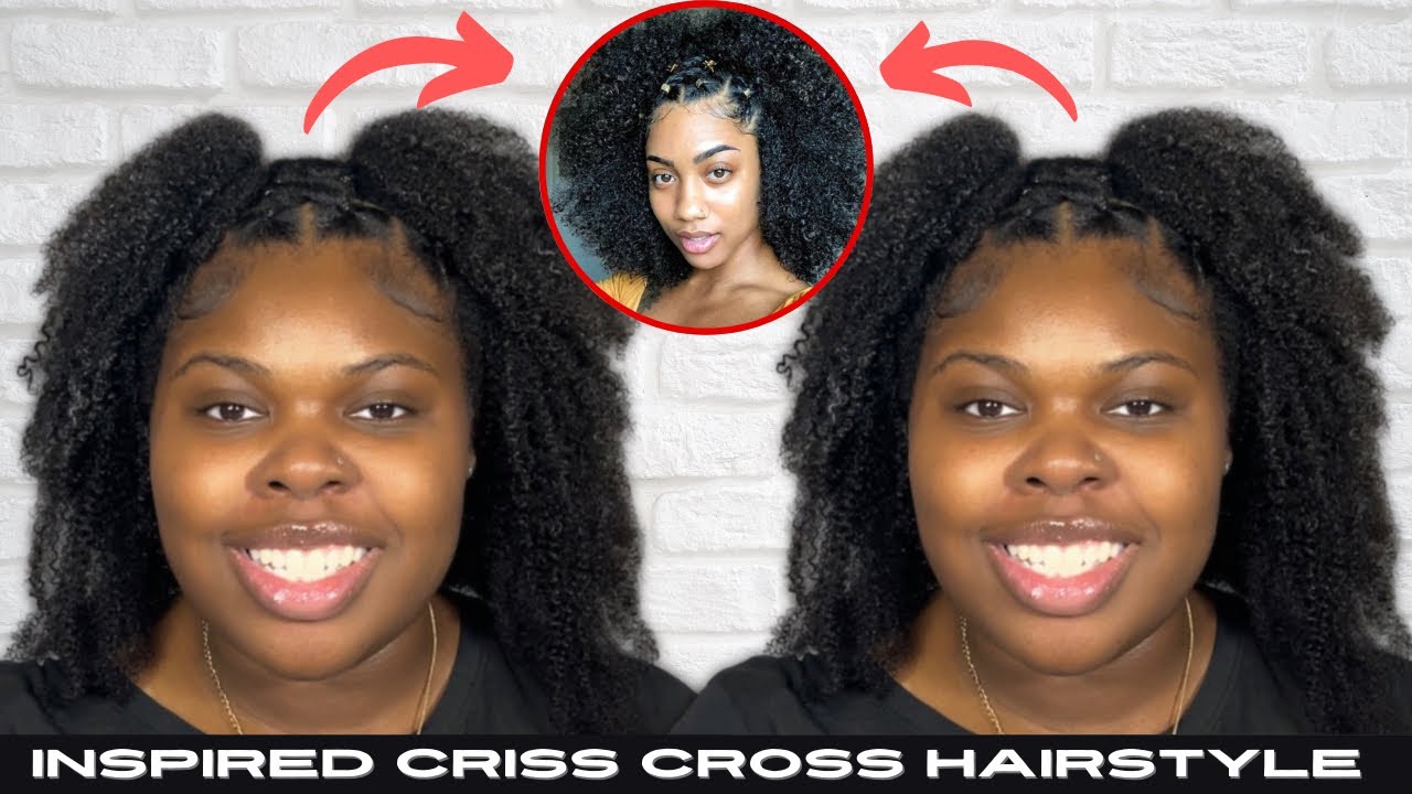 INSPIRED CRISS CROSS HAIRSTYLE WITH CLIP-INS | PROTECTIVE STYLE ...