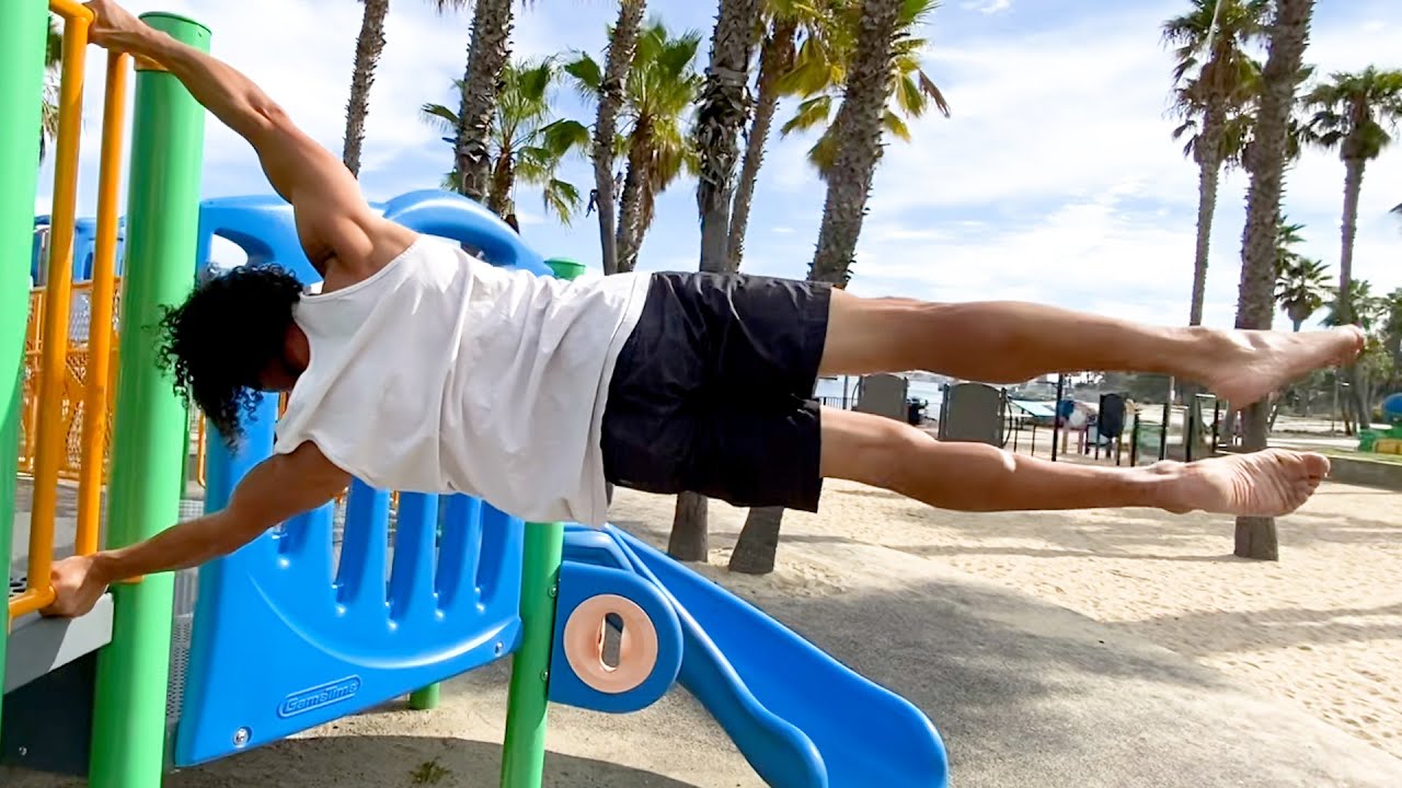 How To Human Flag- Flag Pole Hold Progressions Calisthenics Tutorial ...