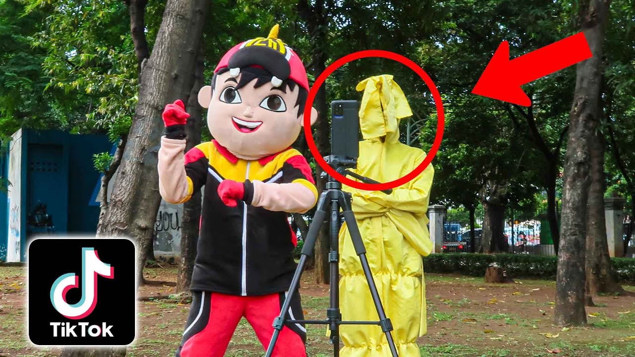 DRAMA BADUT LUCU!! BOBOIBOY JOGET TIKTOK BARENG POCONG KUNING - YouTube
