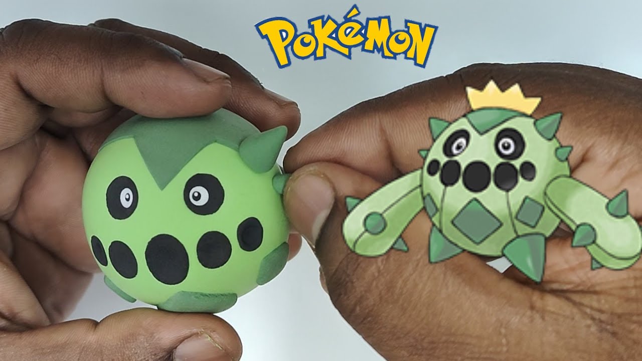 Pokémon Clay Art Cacnea || Grass Type Pokémon || Pokémon scarlet and ...