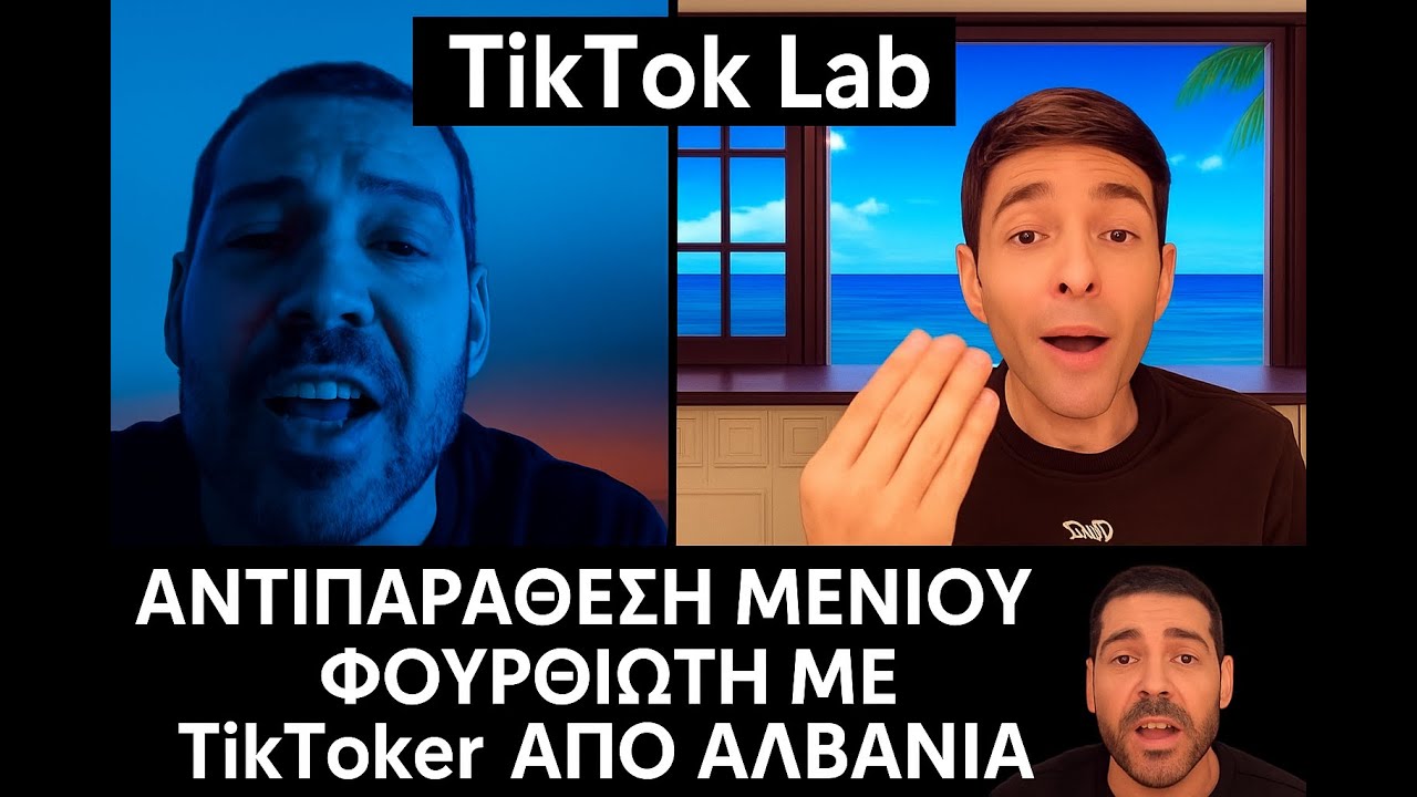 ΑΝΤΙΠΑΡΑΘΕΣΗ ΜΕΝΙΟΥ ΦΟΥΡΘΙΩΤΗ ΚΑΙ TIKTOKER ΕΞΩΤΕΡΙΚΟΥ - YouTube