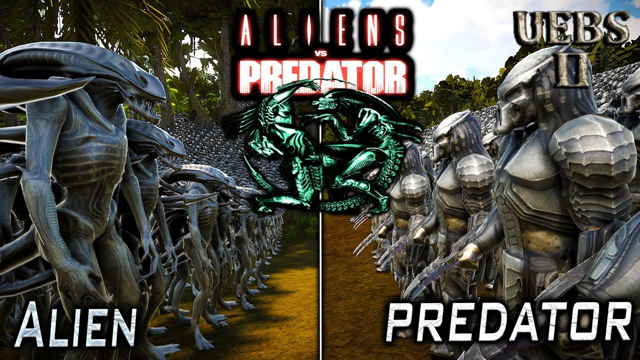 Aliens VS Predators Encounter at the Ancient Forest | Ultimate Epic ...