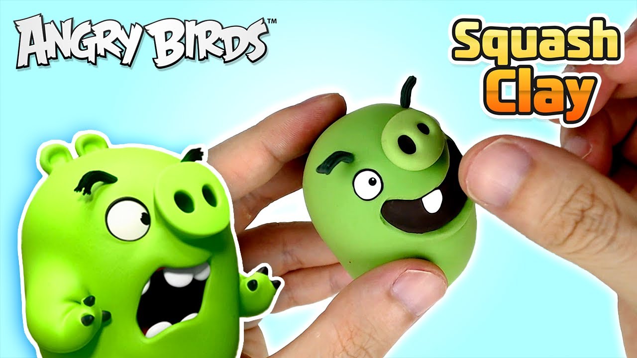 Squash Clay Makes Angry Birds PIG - YouTube