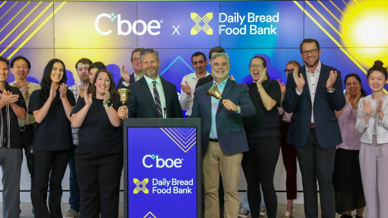 The Daily Bread Food Bank Opens the Market with Cboe Canada - YouTube