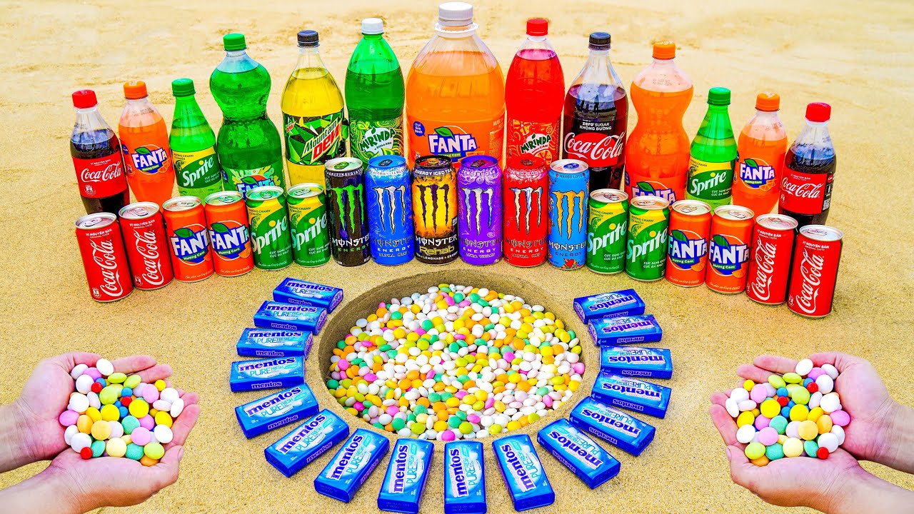 Big Fanta, Different Monster Energy, Coca Cola, Sprite, Mtn Dew ...
