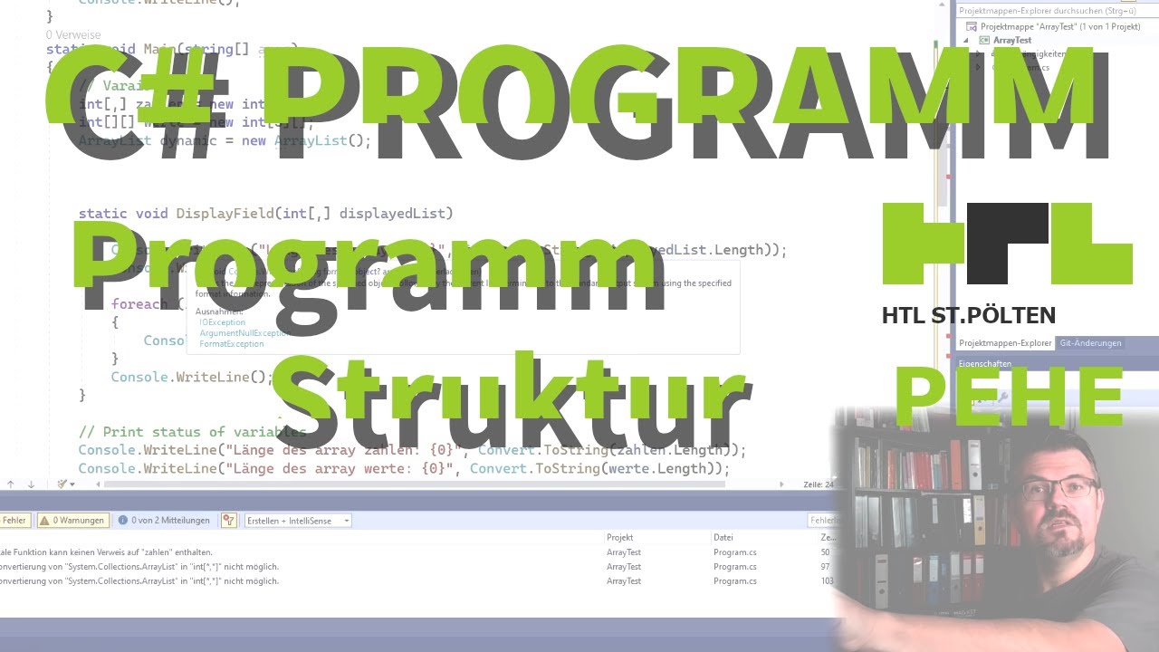 CS 46: Programmstruktur (Anwendung) - YouTube