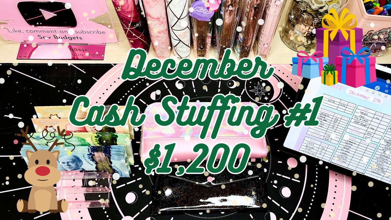 DECEMBER CASH STUFFING #1 | UPDATES AND NEW YEAR GOALS | SINKING FUNDS ...