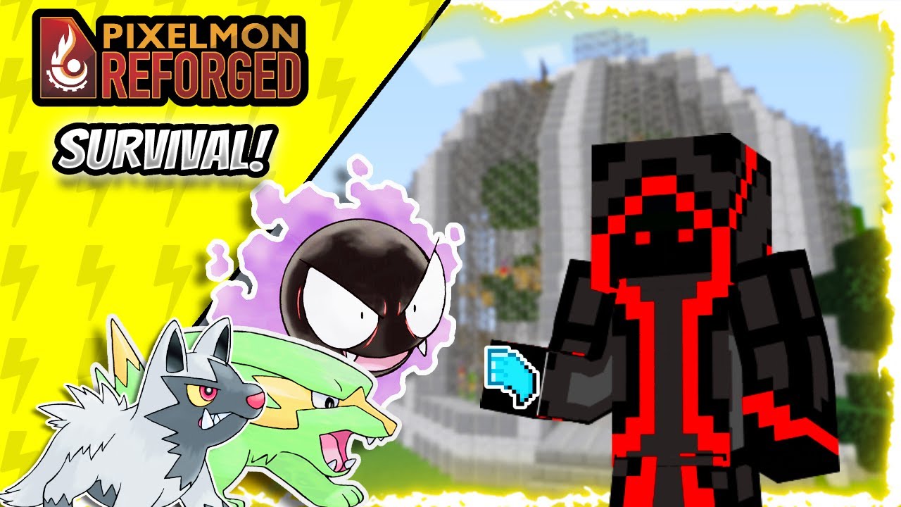 MINECRAFT PIXELMON SURVIVAL! FIRST GYM BATTLE + CATCHING POKEMON! - YouTube