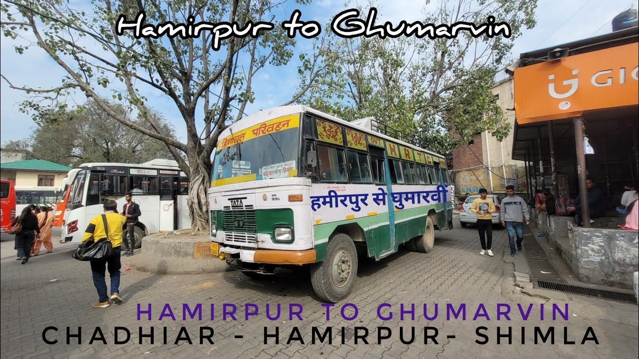 HRTC Shimla Depot Bus Ride ️ | Hamirpur to Ghumarvin | Part -1 - YouTube