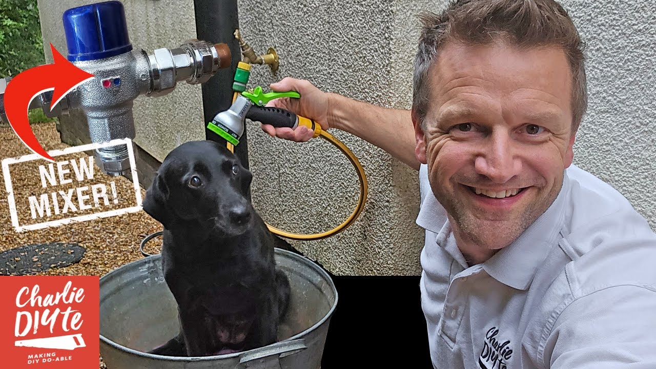 How to DIY Install an Outdoor Tap & Dog Shower with Thermostatic ...