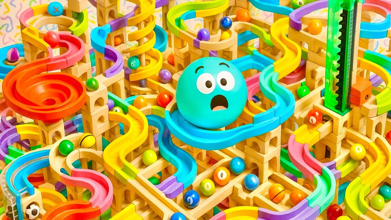 Marble Run Race ASMR Rollercoaster Safe and Soothing Gentle Repetition ...