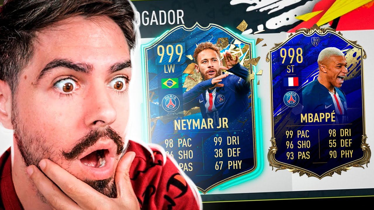 OMG CONSEGUI NEY TOTS 98 + MBAPPE TOTY 98!!! FUT DRAFT DO MAIOR OVER ...