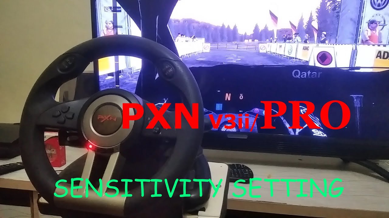PXN V3 ii Pro Steering Wheel SENSITIVITY SETTINGS #pxn #pxnv3ii - YouTube