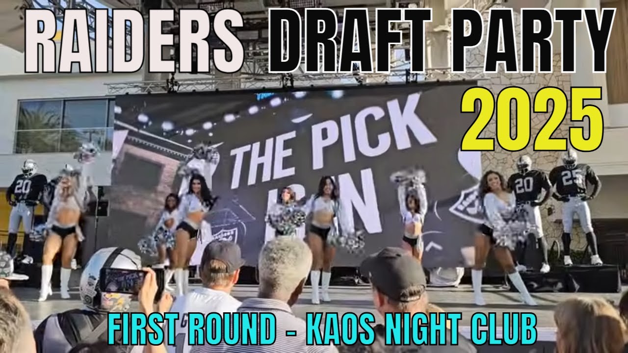 Las Vegas Raiders Draft Party 2025 - YouTube