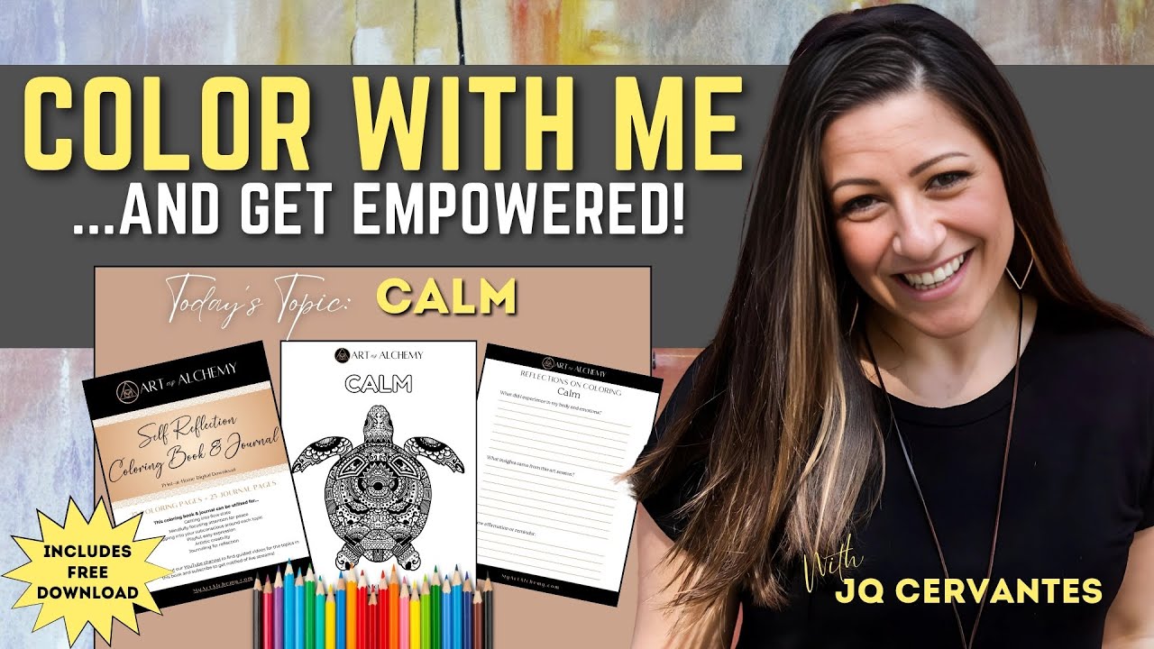 Coloring to feel CALM. Includes a FREE Self Reflection mandala coloring ...