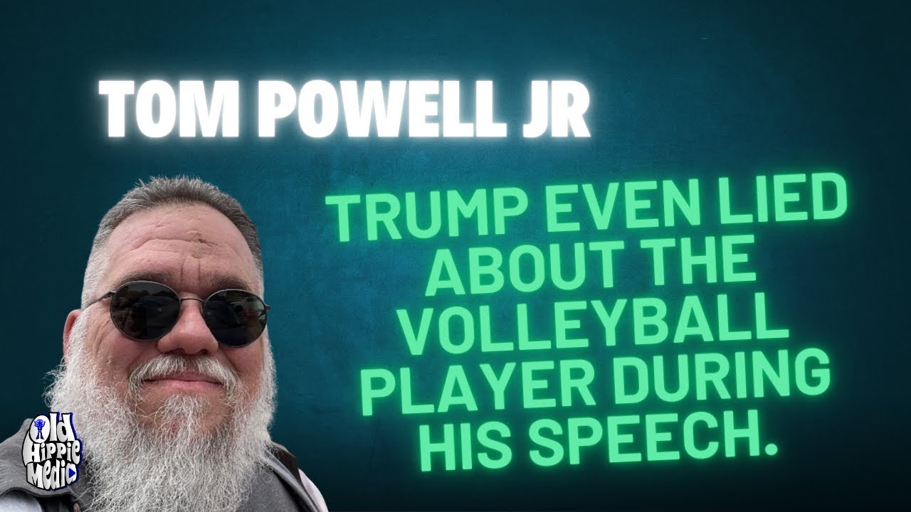 Trump even lied about the volleyball player during his speech. - YouTube
