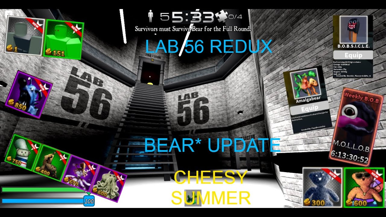BEAR* update (cheesy summer) and lab 56 redux - YouTube