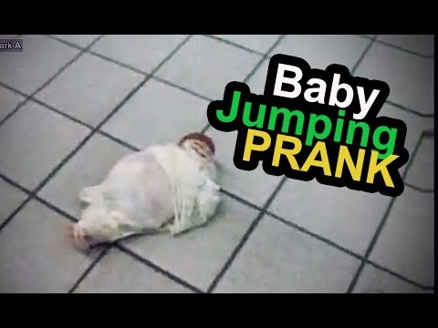 Scary Baby Jumping | EXTREMELY FUNNY | Prank In Brazil - YouTube