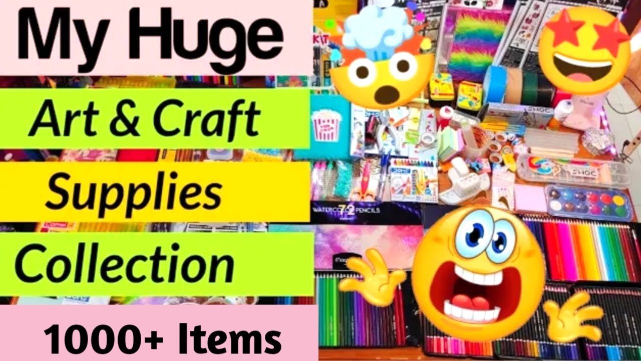 HUGE 😱 Craft Supplies Shopping Haul 1000++ Items 🎉🥳 Cheap Craft ...