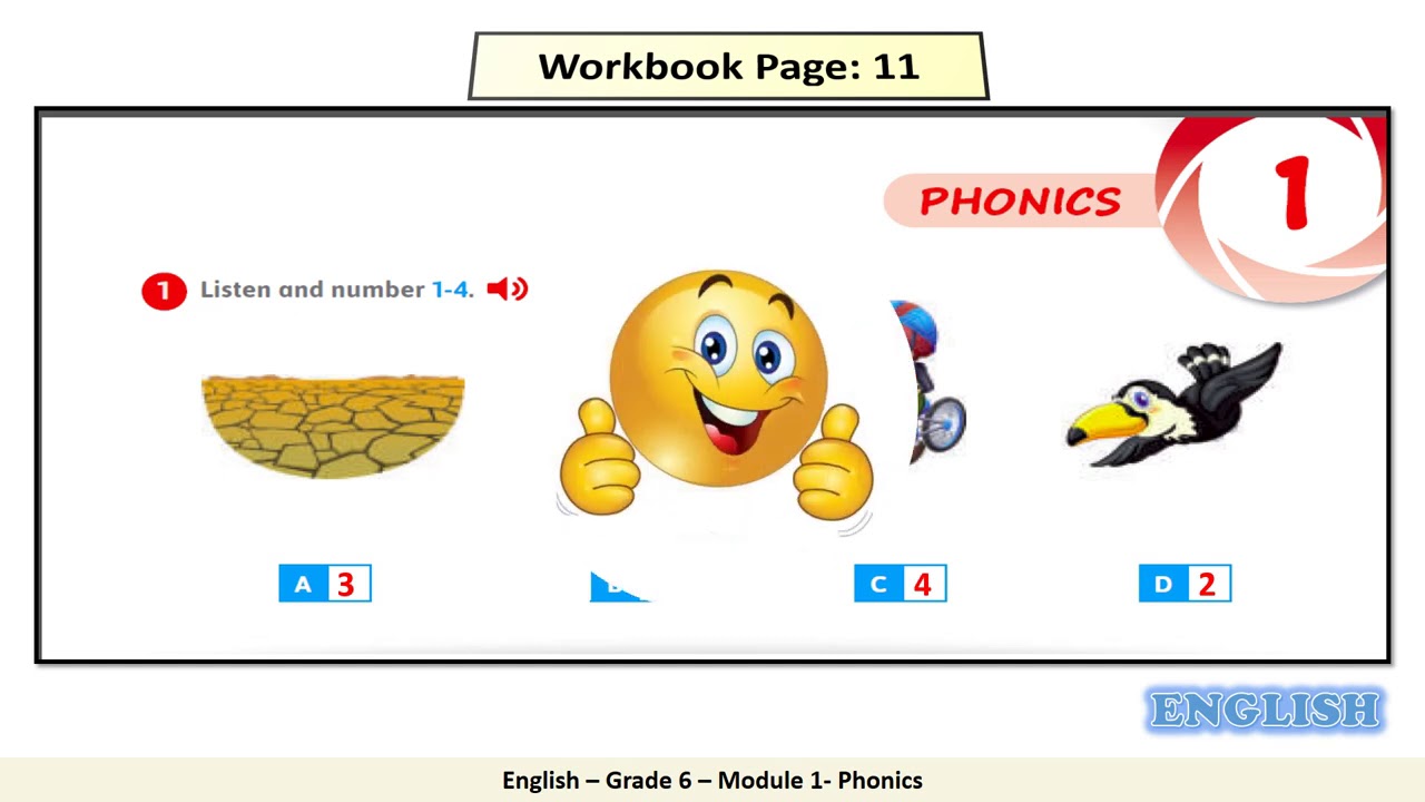 Grade 6 English Module 1 Phonics - YouTube