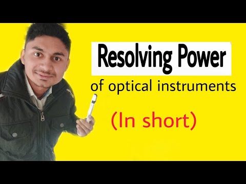 Resolving power of an optical instrument. Rayleigh's criterion for just ...