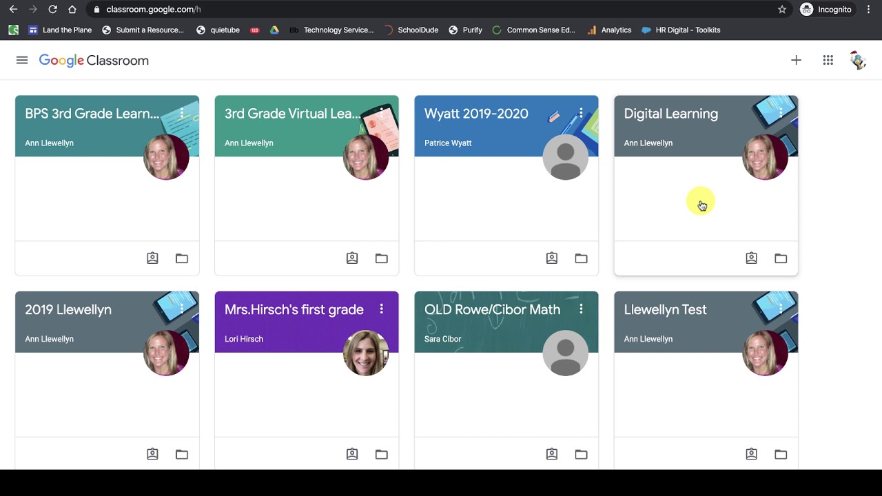 Logging in to Google Classroom from Home - YouTube