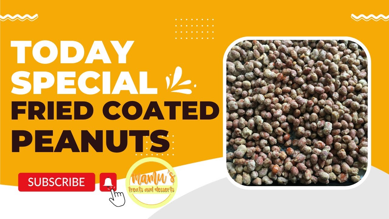 How to make Fried Coated Peanuts - YouTube