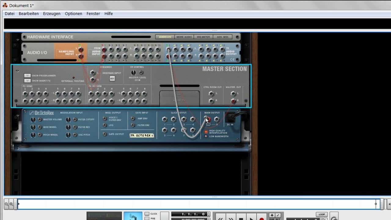 Reason 6 via Rewire in den Cubase-Mixer routen - YouTube